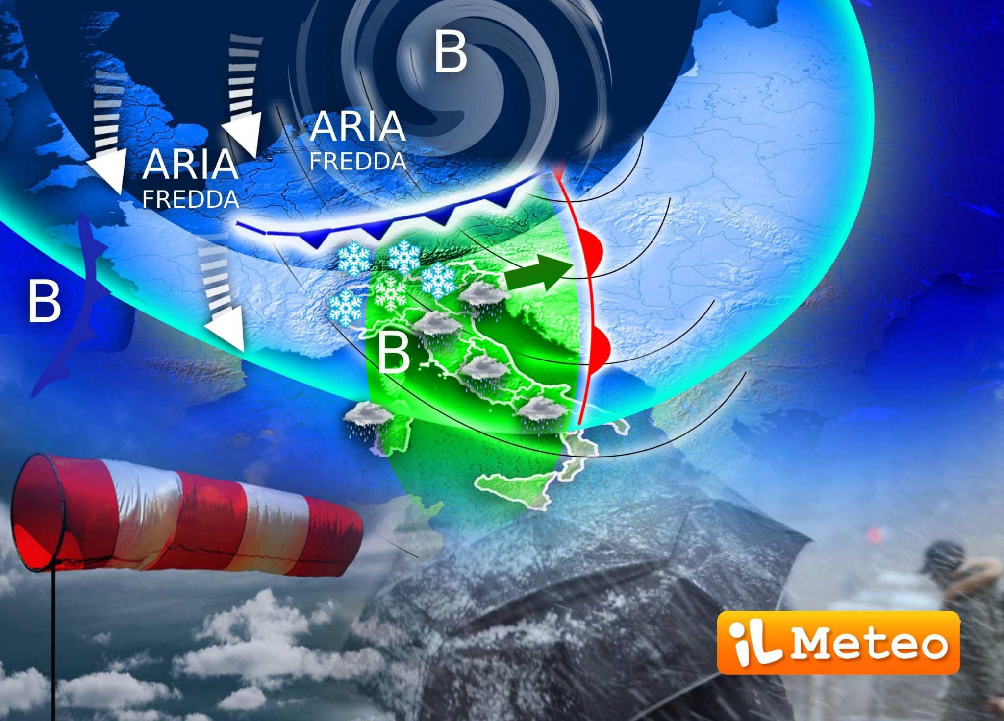 Arriva il freddo polare dal Mar di Norvegia: neve, vento e temporali in ...